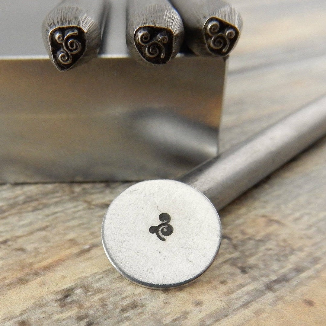 Spiral Leaf Tendrils Metal Stamp 5mm, Hand Stamping Tool, Spiral Border ...