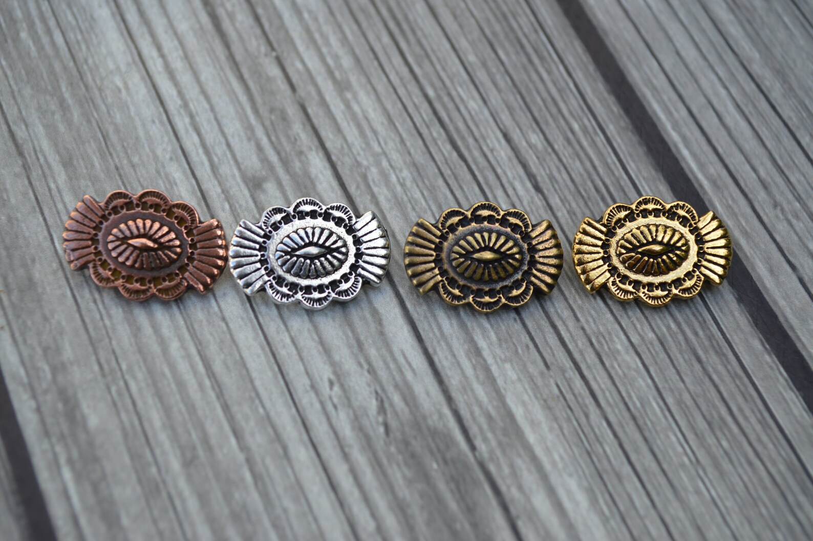 WESTERN Metal Buttons Tierracast Southwestern Concho Buttons - Etsy