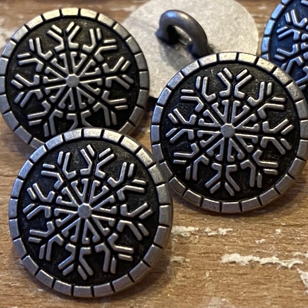 Snowflakes Buttons - Etsy