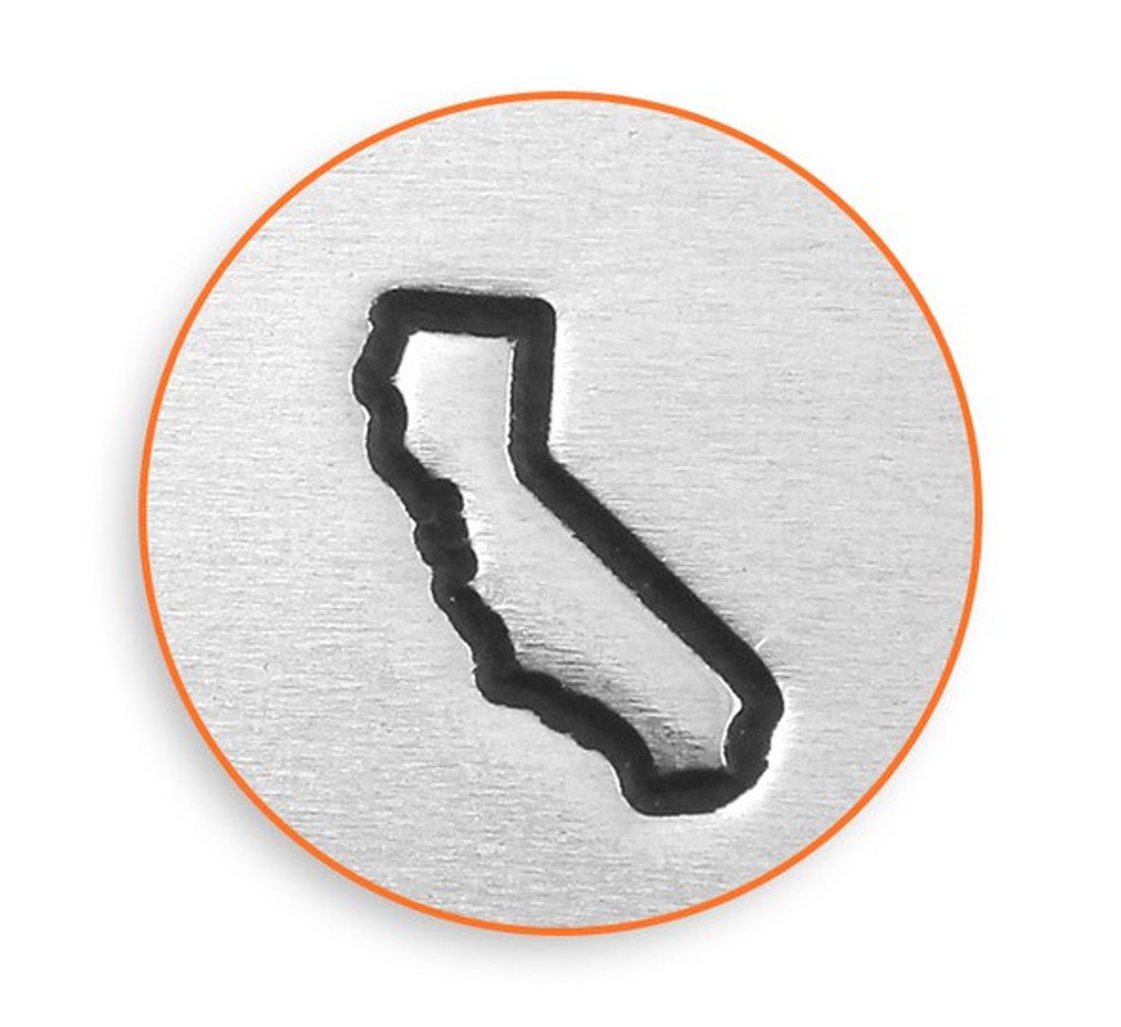 Impressart California State Stamp Outline Metal Stamp 6mm - Etsy
