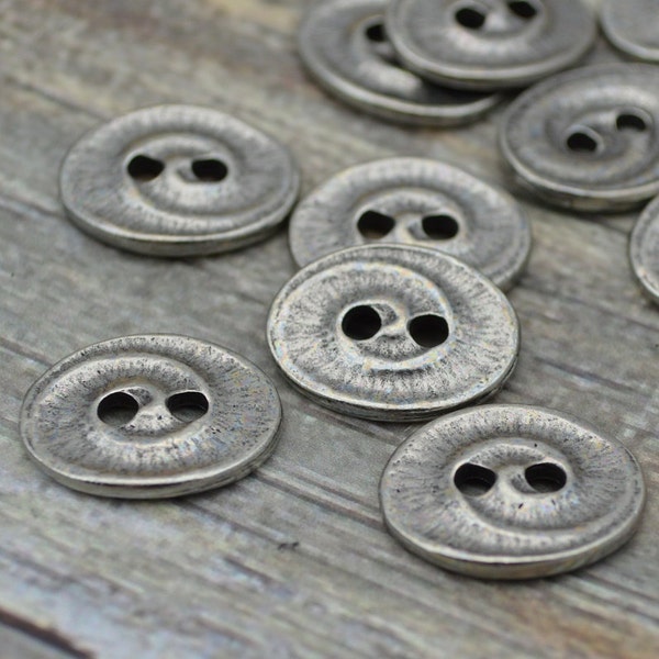 Antique Pewter Buttons - Etsy