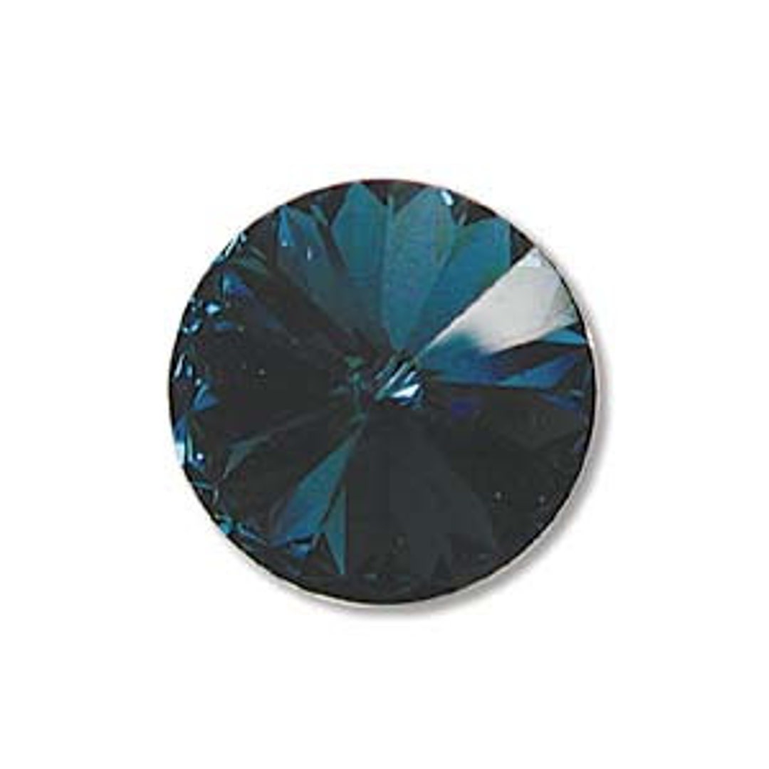 Montana Swarovski Rivoli Crystal Elements 12mm Qty 2 Foiled - Etsy