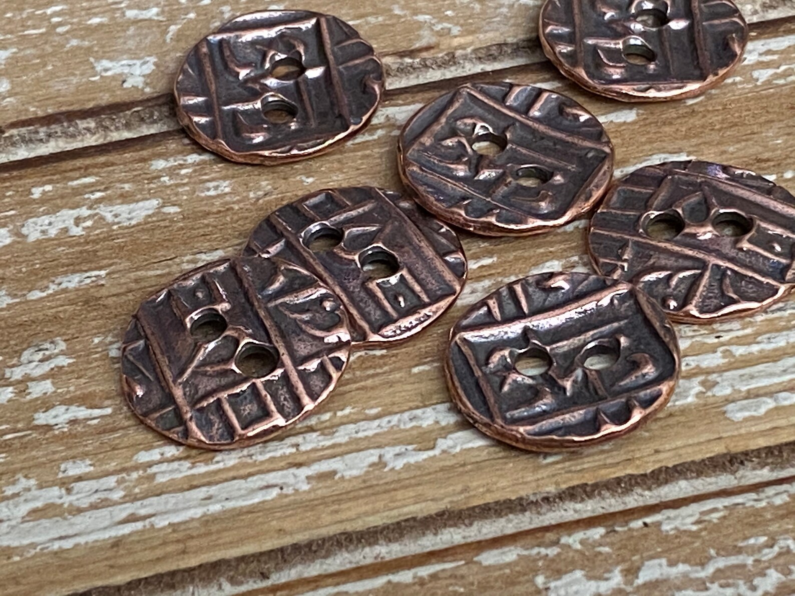 COIN Buttons Tierracast Round Metal Buttons Qty 4 Antique - Etsy