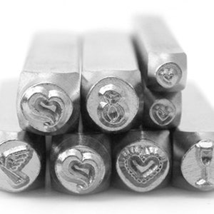 Heart With Arrow Metal Stamp, Impressart Design Stamp 6mm Cupid's Heart ...