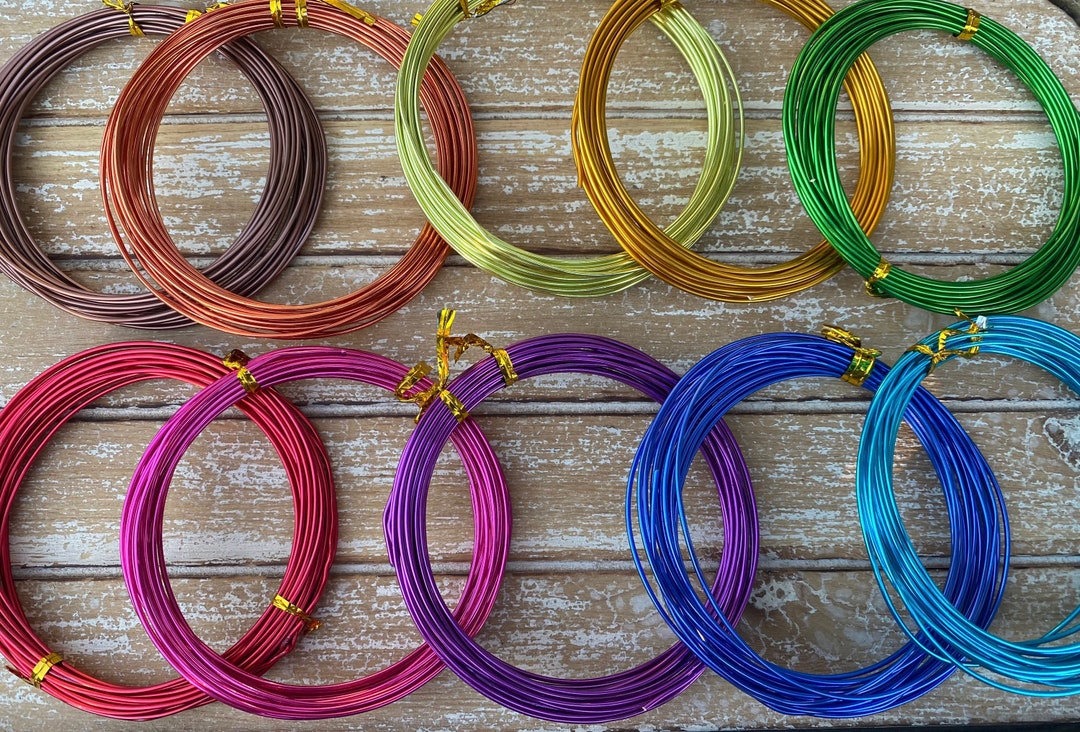 ALUMINUM Round Wire 15 Gauge 18 Feet 1.5mm Wire Wrapping Jewelry ...