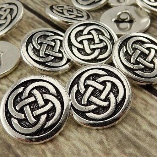 Celtic Spiral Wooden Buttons Triskelion Wood Crafts Irish | Etsy