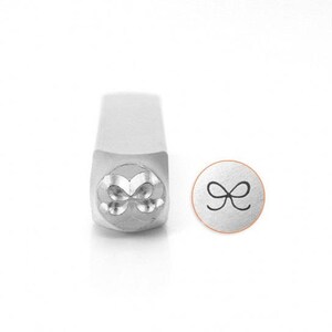 BOW Metal Stamp 6mm Impressart Ribbon Stamp Hand Stamping - Etsy