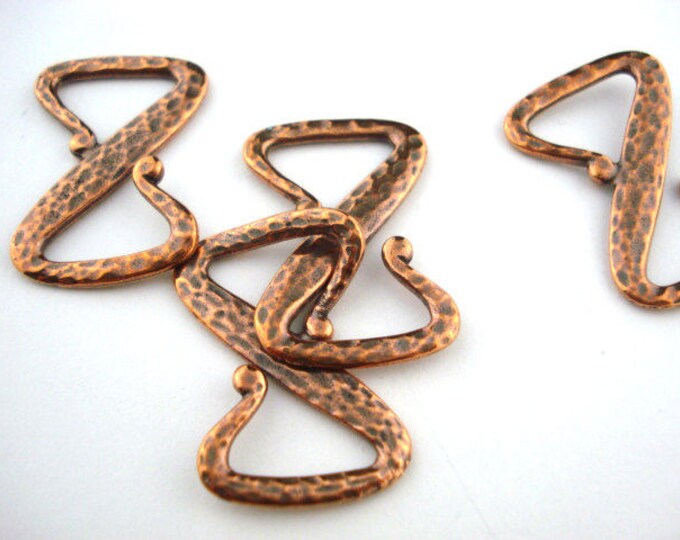 Tierracast Clasps, Z HOOK Clasps Antique Copper, Distressed Metal ...