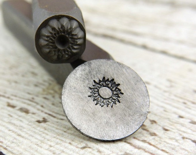 SUN Metal Stamp Design Stamp 5mm Sun With Rays Rated for - Etsy