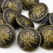Indian Head Button 3/4 Antique Brass Metal Button Qty 4 to 12 Coin ...