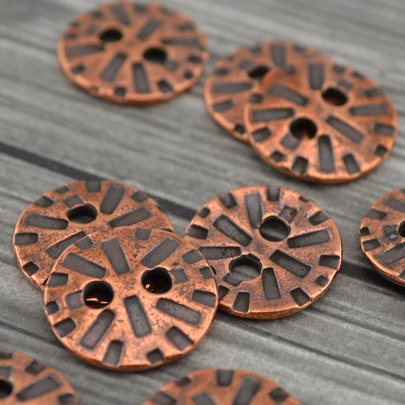 RADIANT Buttons TierraCast Button Round Metal Buttons Qty | Etsy