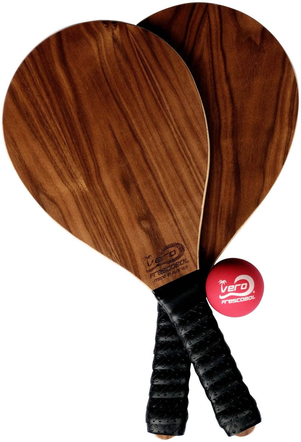 Frescobol American Walnut Wood Beach Paddle Ball Kit - Etsy