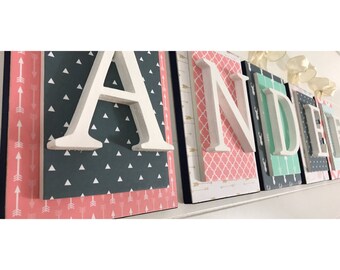 Coral Navy Mint - Etsy