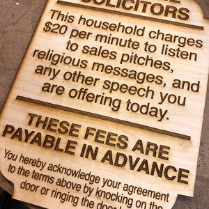 Welcome Solicitor Sign - Etsy
