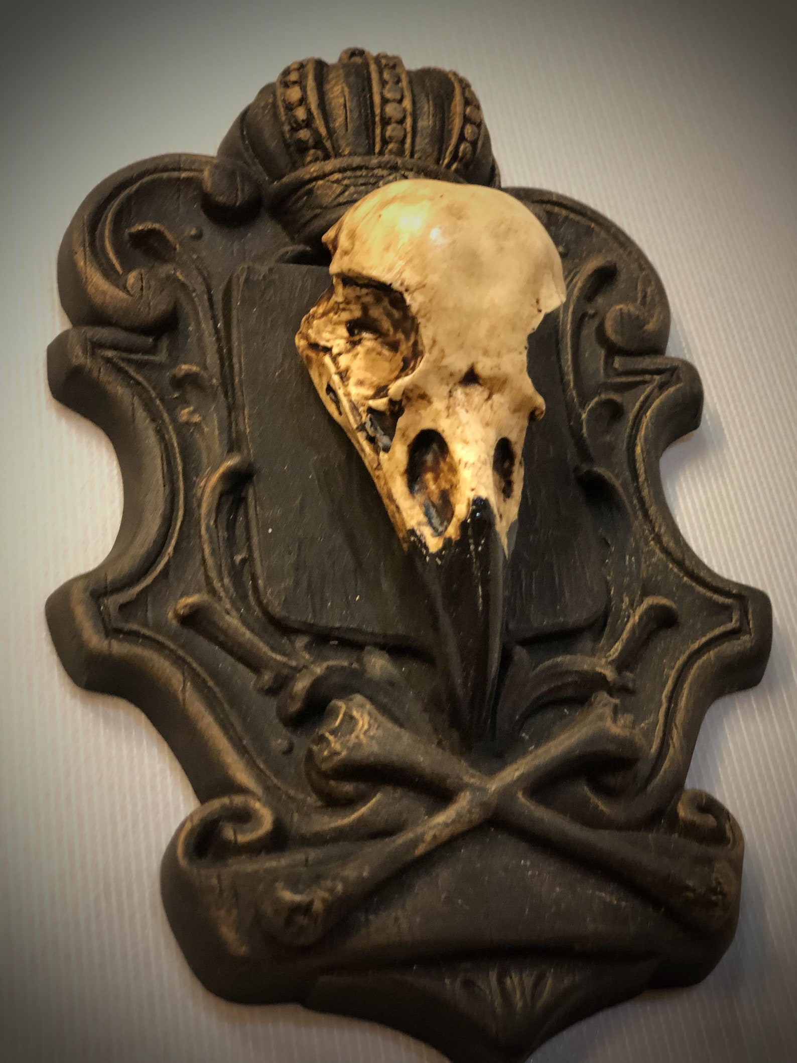 Hanging Skull Plaque - Etsy
