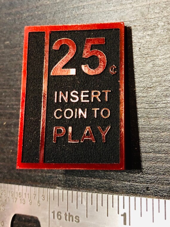 25c to Play Pin - Etsy