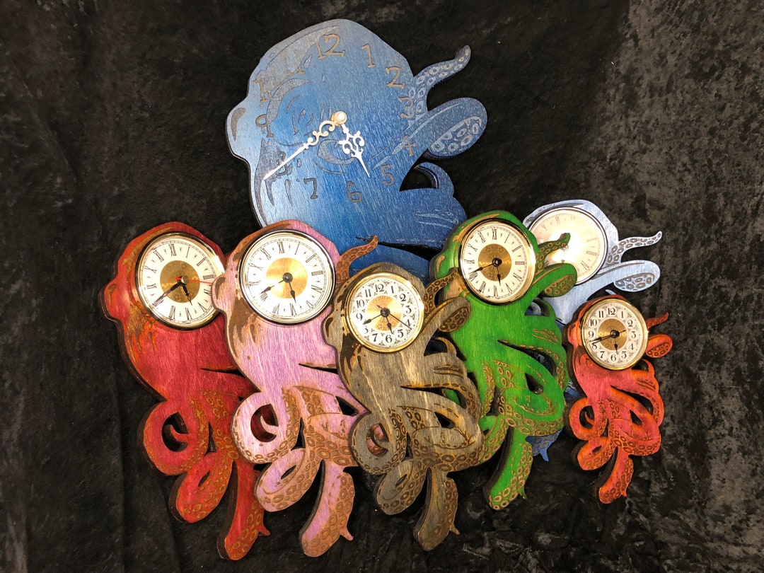 Cloctopus Wall Mounted Octopus Clock - Etsy