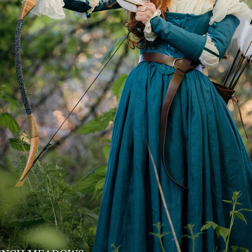 Blush Pink Linen Renaissance Skirt Long Gathered Skirt Maxi - Etsy