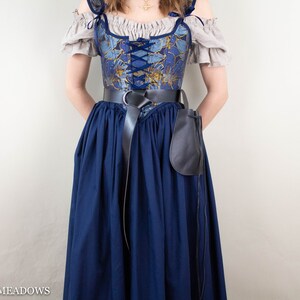 Navy Blue Renaissance Skirt Long Gathered Maxi Midi Skirt - Etsy Canada