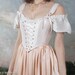 Light Pink Charmeuse Renaissance Skirt Long Gathered Skirt - Etsy