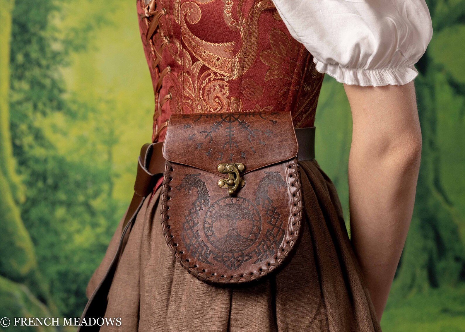 Medieval Belt Pouch POUCH ONLY Dragon Vegan Leather Bag - Etsy
