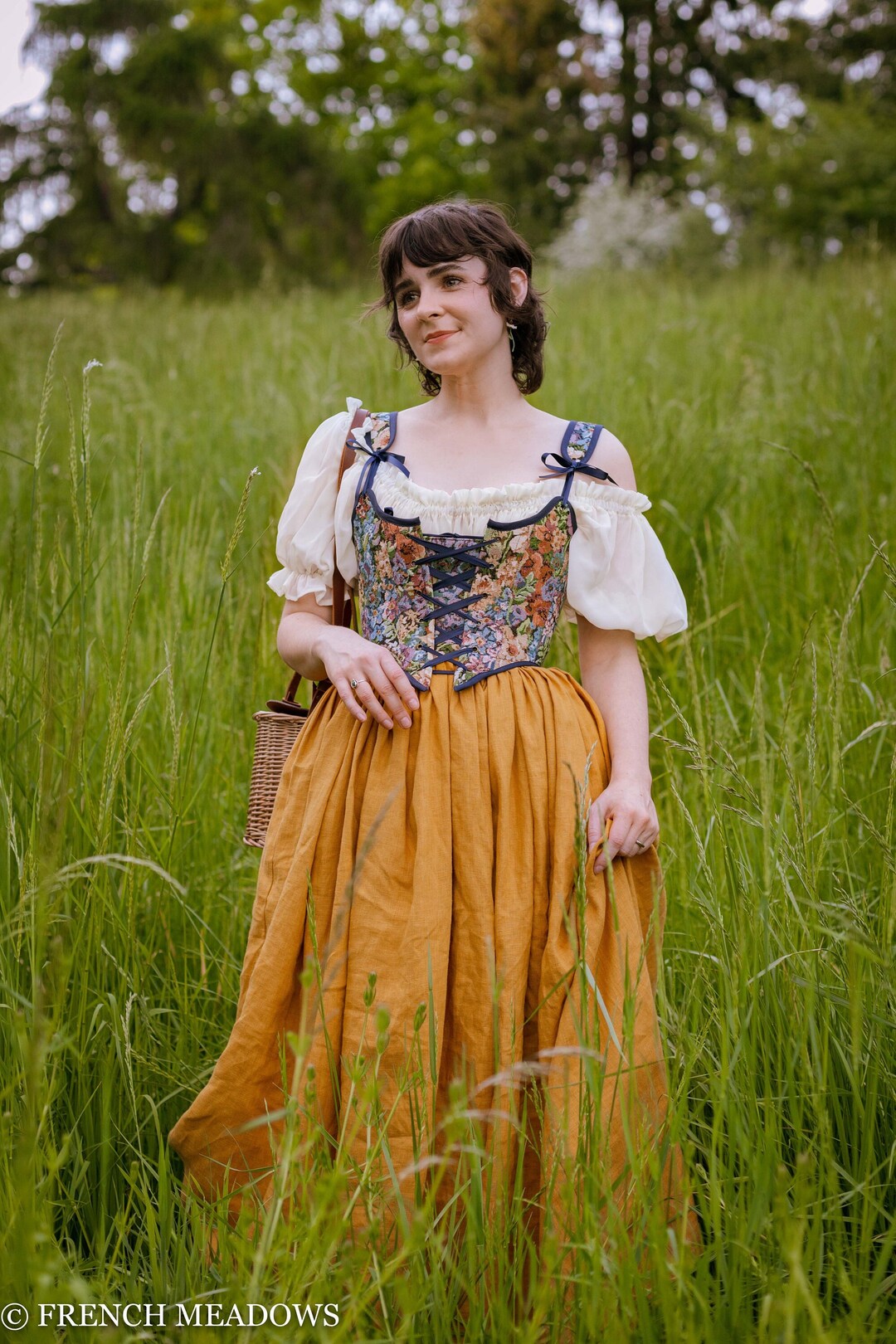 Yellow Linen Renaissance Skirt Renaissance Faire Costume Skirt Long ...