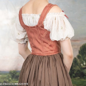 READY TO SHIP Renaissance Corset Peasant Bodice Stays in Pink Rose Gold ...