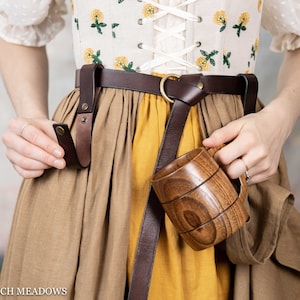Leather Mug Holder | Tankard Strap | Tavern Mug Strap | Renaissance ...