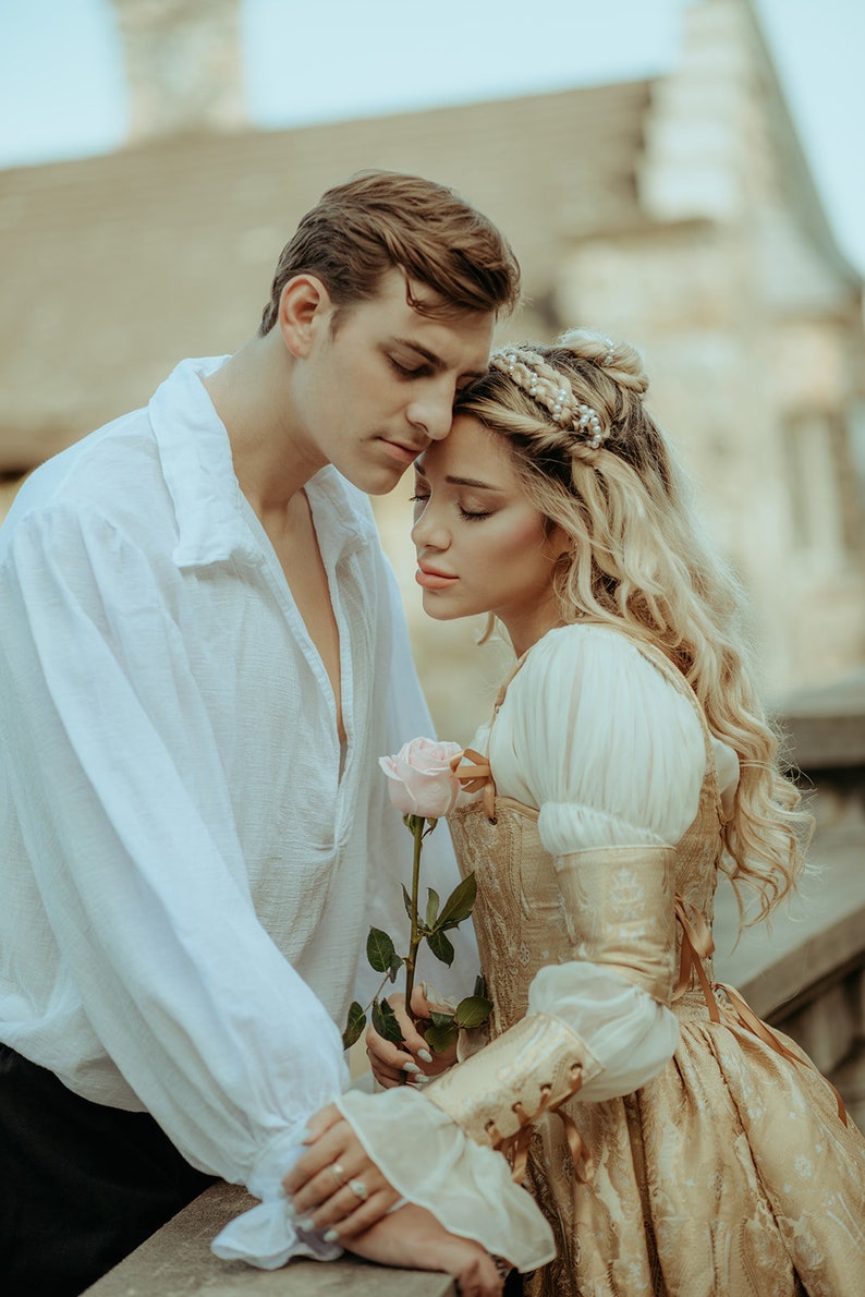 Corset Wedding Dress Italian Renaissance Wedding Gown Romeo - Etsy