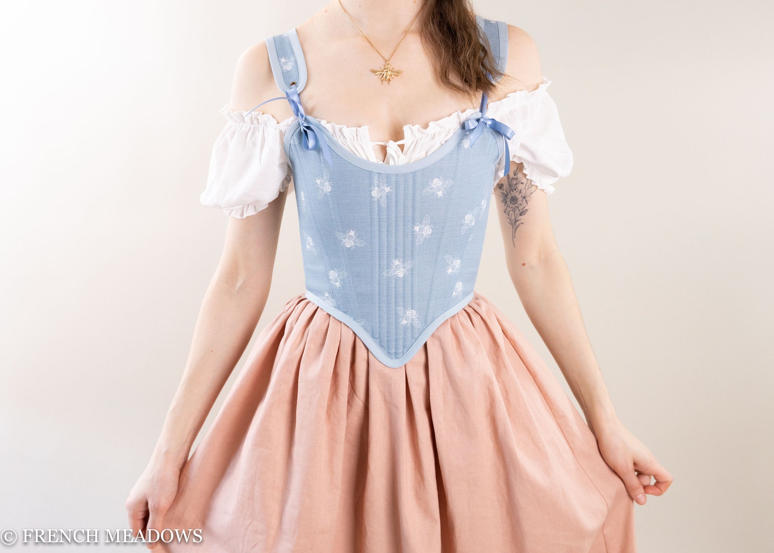 Blush Pink Linen Renaissance Skirt Long Gathered Skirt Maxi - Etsy