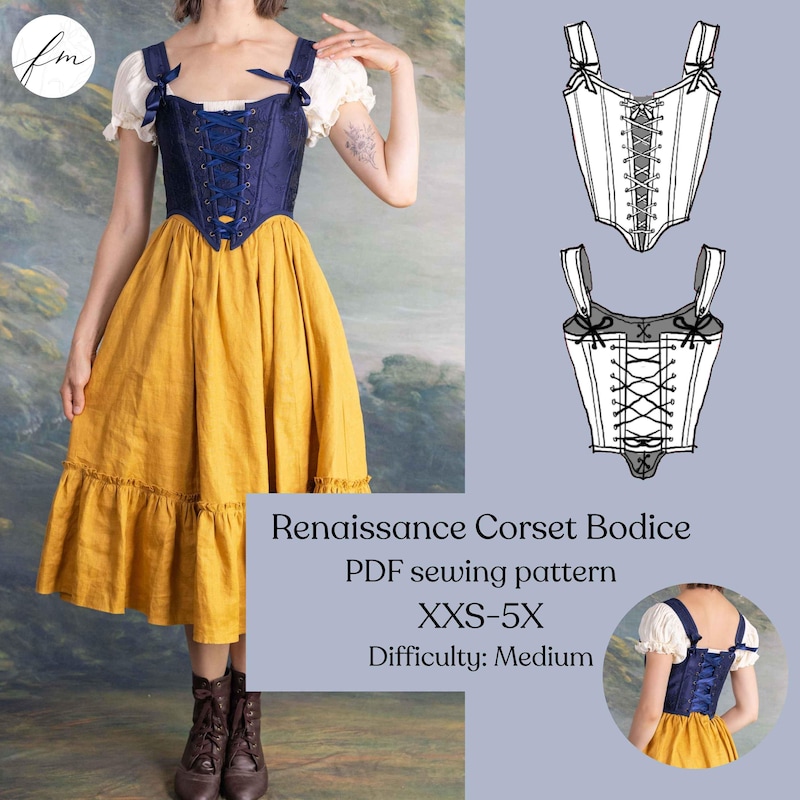 5 X Corset Pattern - Etsy
