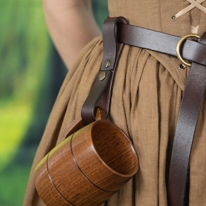 Leather Mug Holder | Tankard Strap | Tavern Mug Strap | Renaissance ...