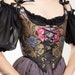 Renaissance Corset Bodice Stays in Black and Pink Rococo - Etsy