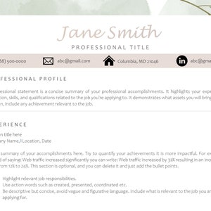 ATS Resume Template | ATS Compatible | Modern Resume Template | 1 & 2 ...