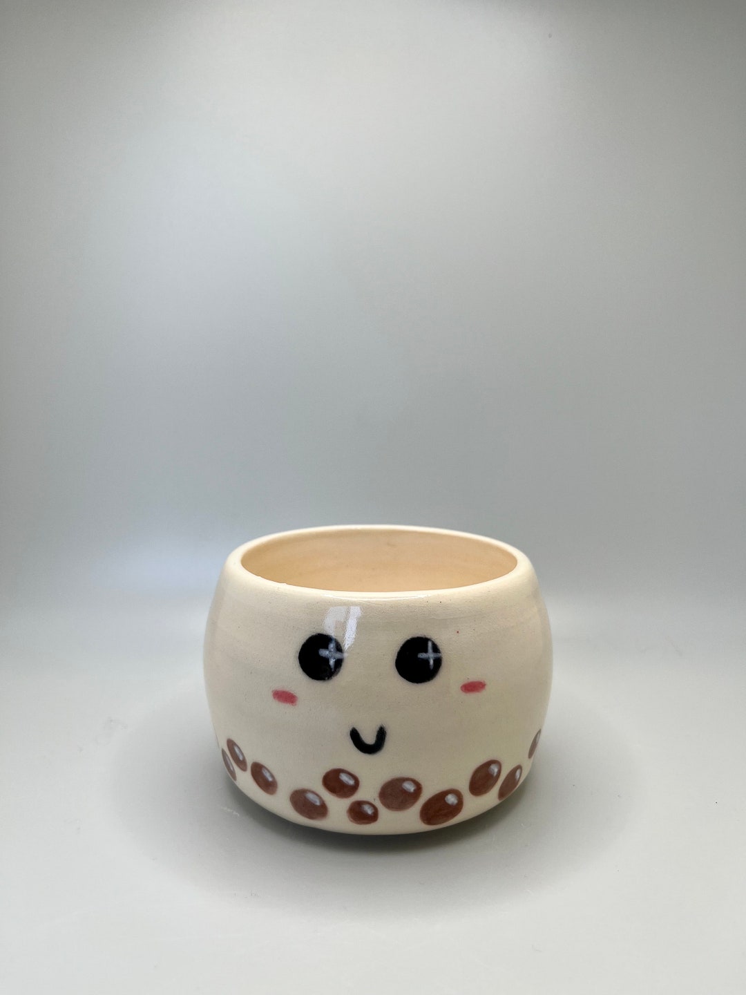 Small Handmade Ceramic Boba Cup - Etsy
