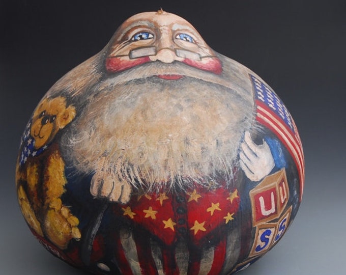 Hand Painted Uncle Sam Gourd Art - Etsy