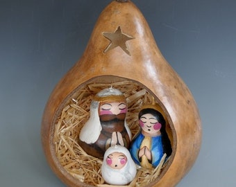 Nativity Gourd | Etsy