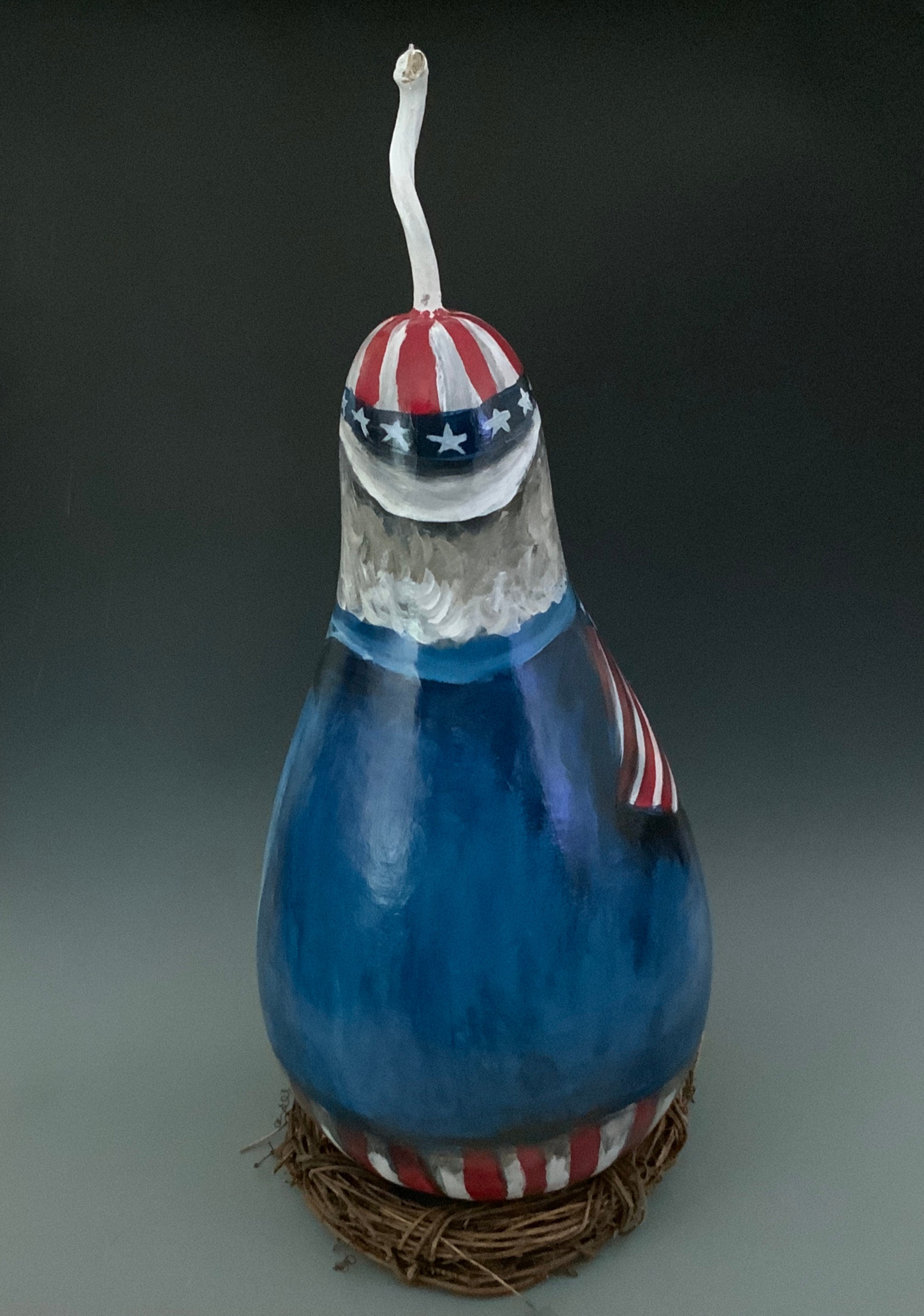 Hand Painted Uncle Sam Gourd Art - Etsy