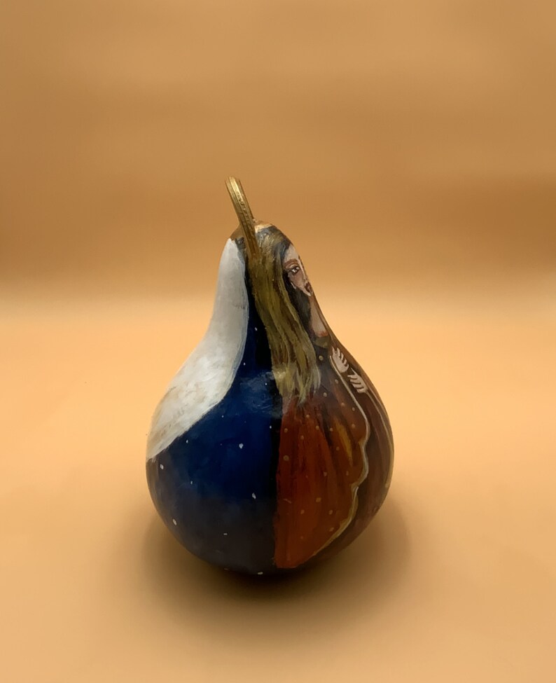 Hand Painted Angel Gourd Art - Etsy