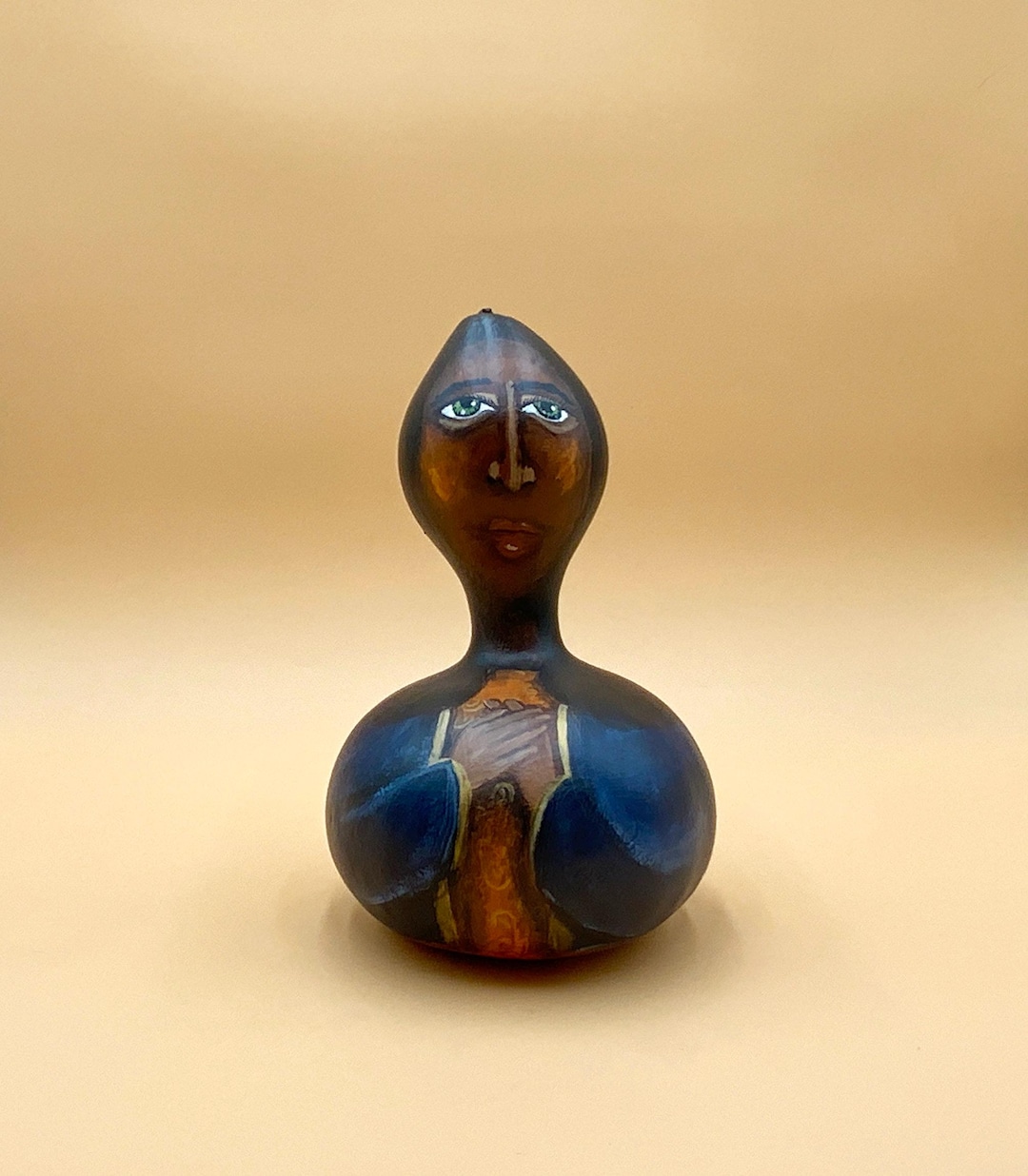 Hand-painted Black Angel Gourd Art - Etsy