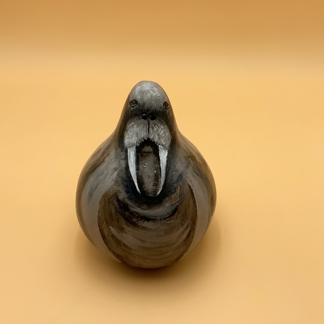 Hand Painted Walrus Gourd Art - Etsy