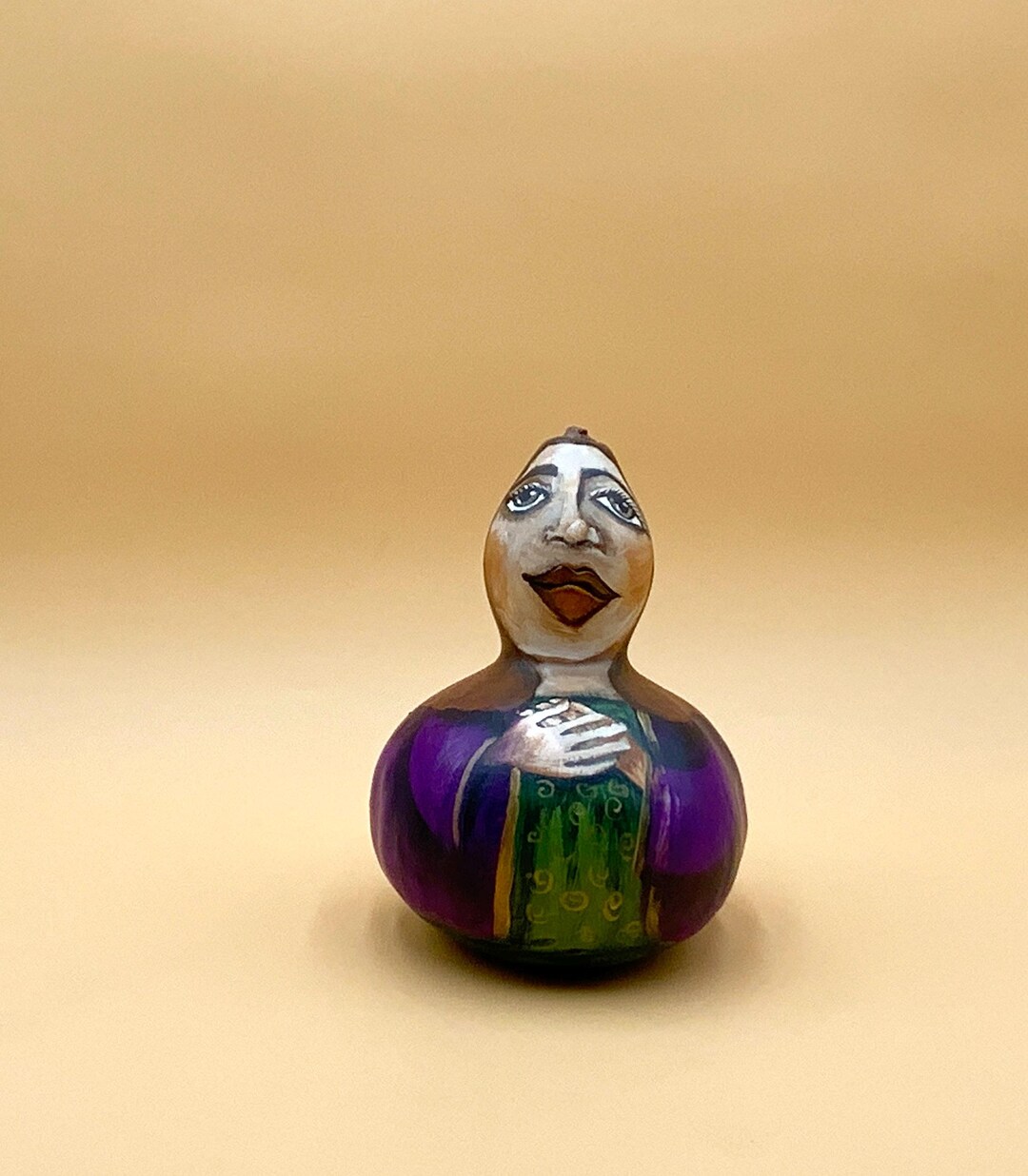 Hand Painted Angel Gourd Art - Etsy