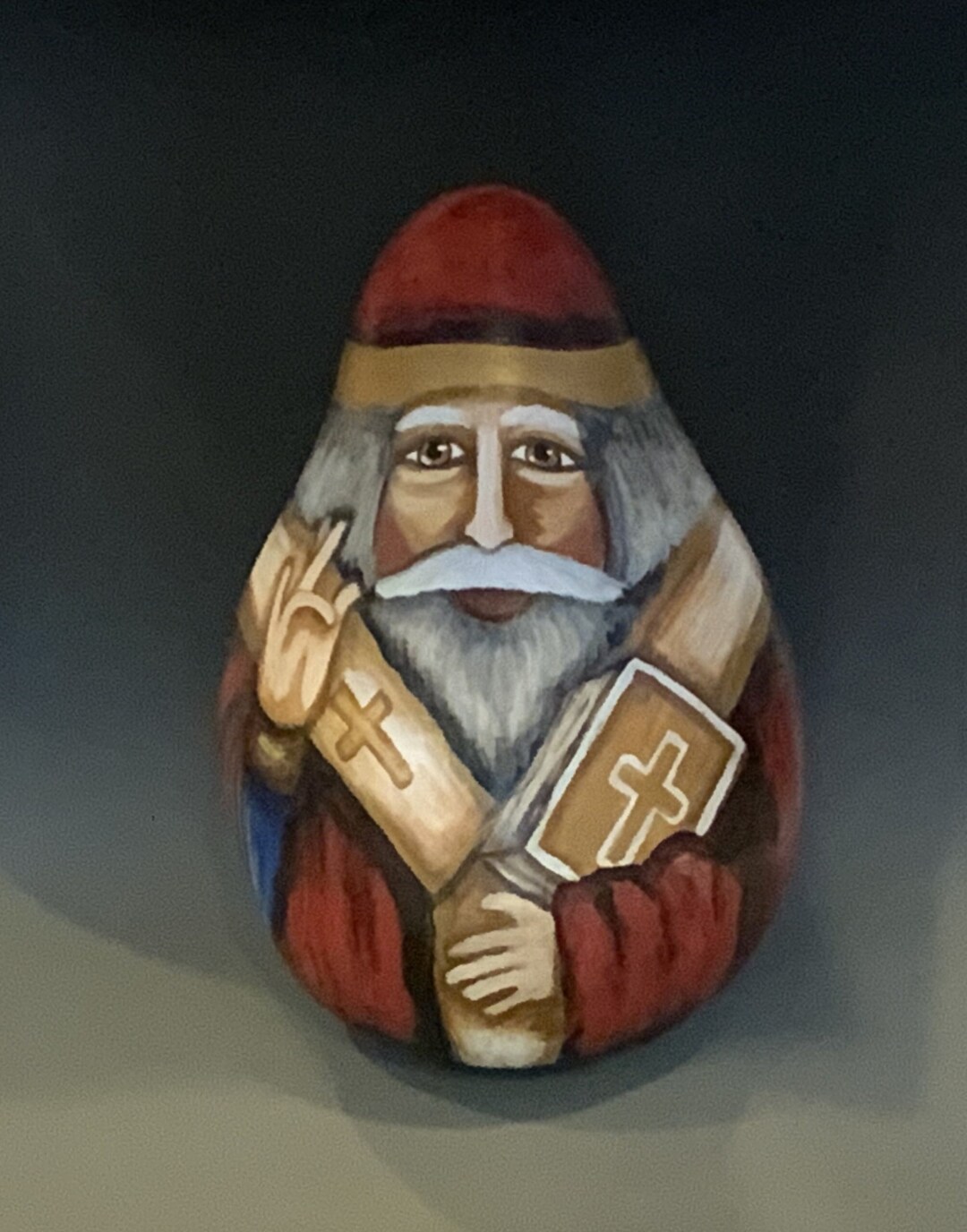 St. Nicholas Hand Painted Gourd Art - Etsy