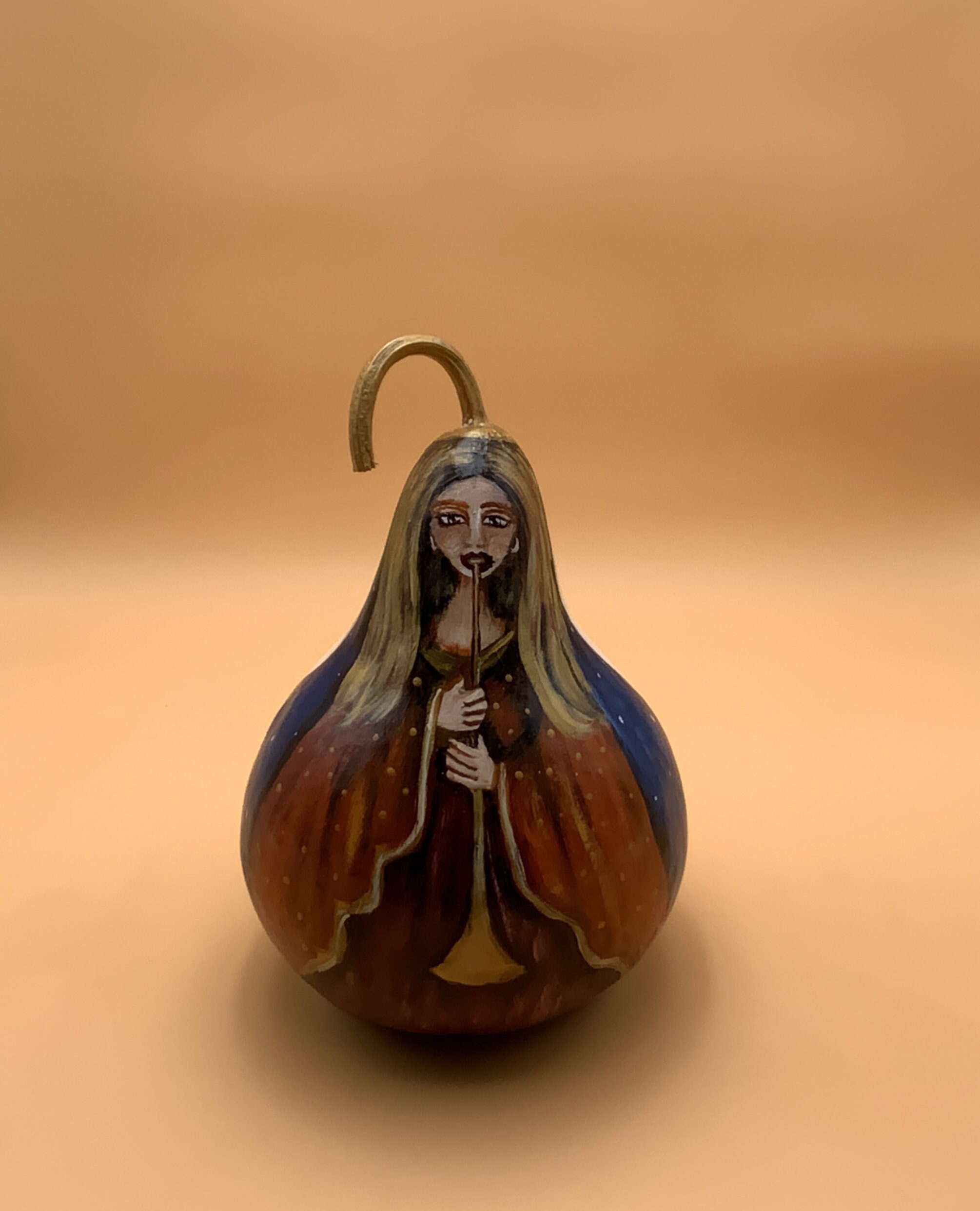 Hand Painted Angel Gourd Art - Etsy