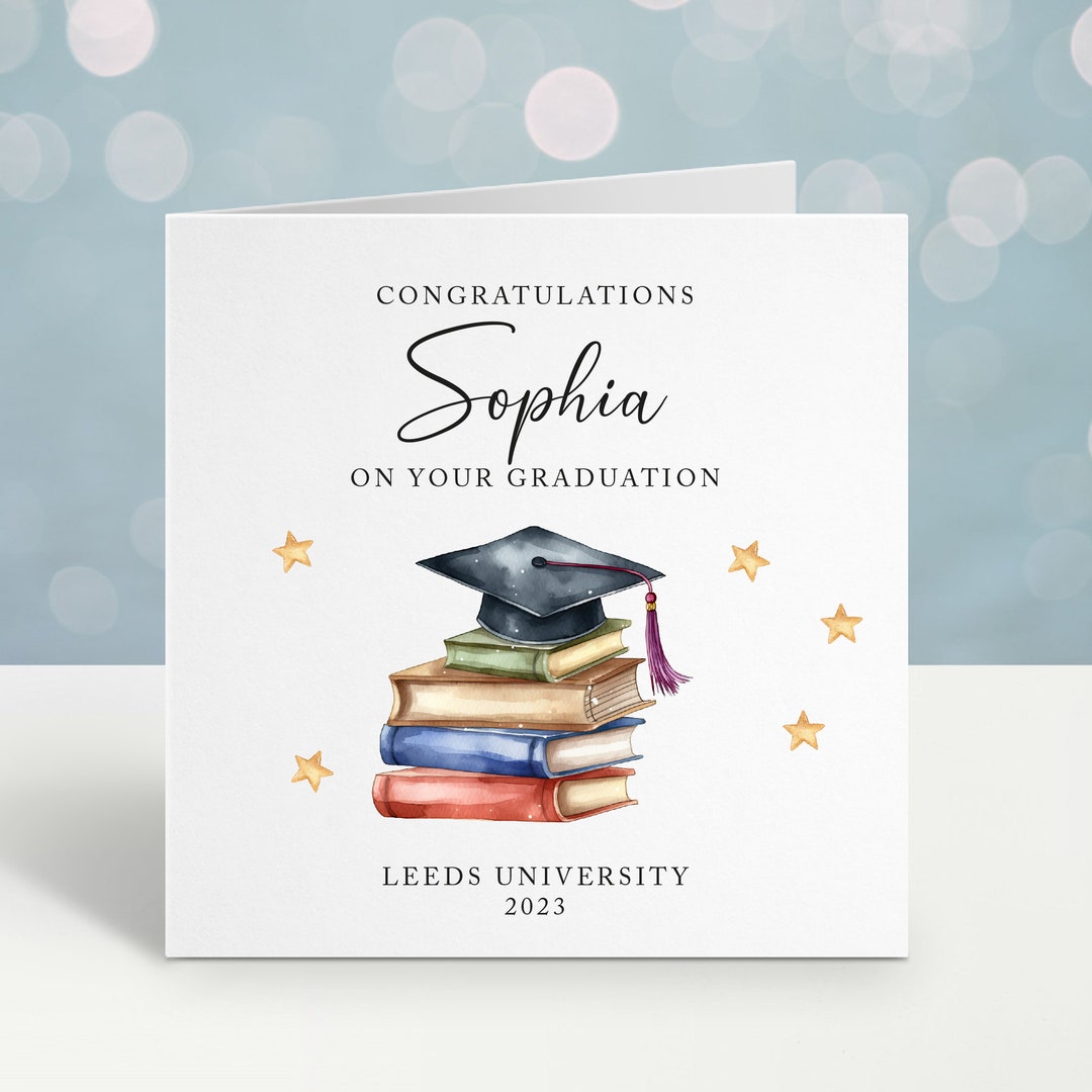 Personalised Graduation Card Graduation Card Well Done on Your ...