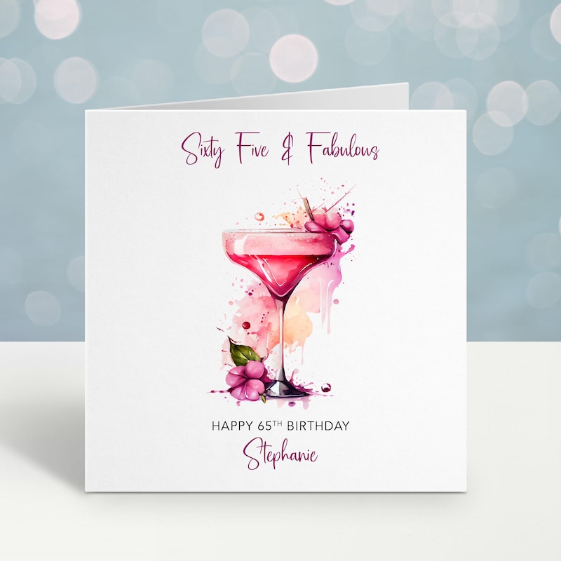 Birthday Card Mum 65th - Etsy UK