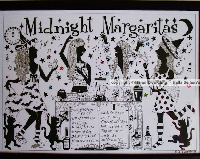 Midnight Margaritas ~ Practical Magic. A High Quality Framed A4 Print ...