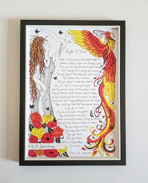 After a While Illustrated Poem by Veronica Shoffstall a High - Etsy