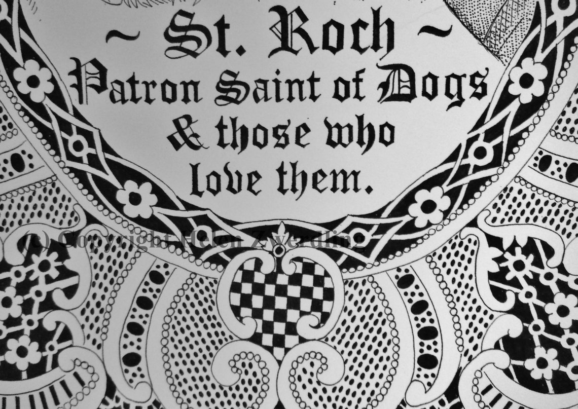 St. Roch Patron St. of Dogs & Those Who Love Them a Framed - Etsy