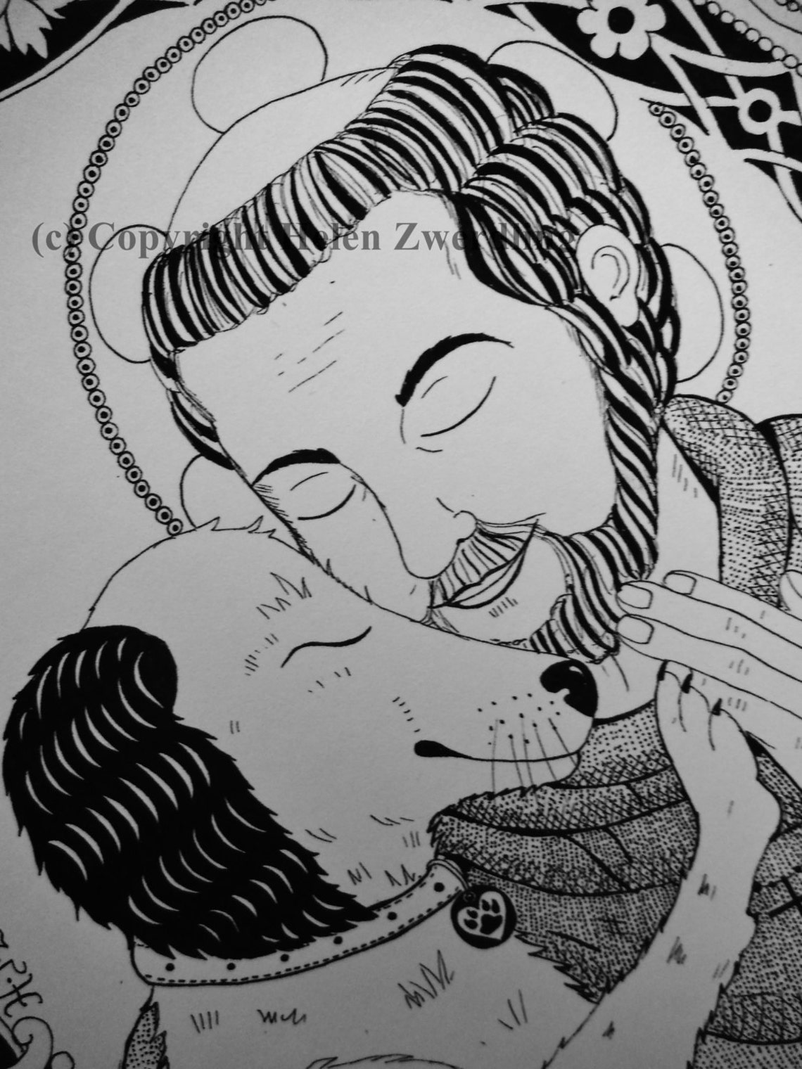 St. Roch Patron St. of Dogs & Those Who Love Them a Framed | Etsy UK